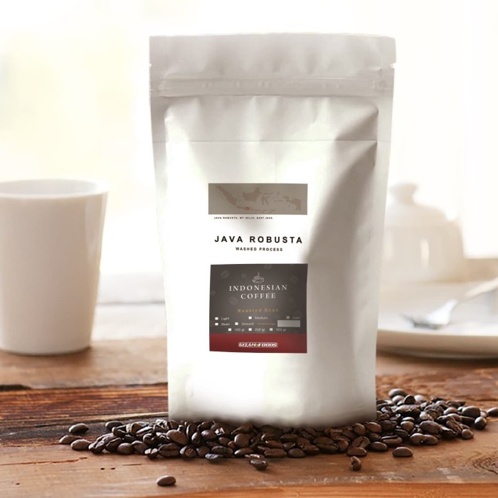 Jual Kopi Java Robusta Washed Process Jawa Robusta 100 gr (Biji/Bubuk ...