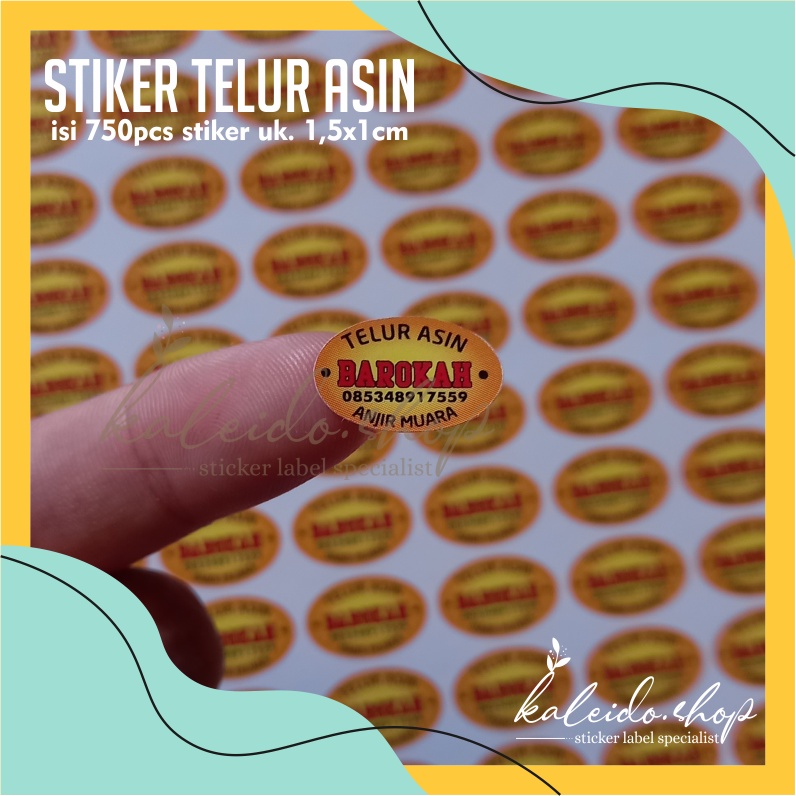 Jual Stiker Label Telur Asin isi 750pcs | Shopee Indonesia