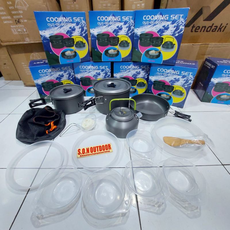 Jual cooking set ds 508 panci nesting outdoor ds508 nisting keluarga ...