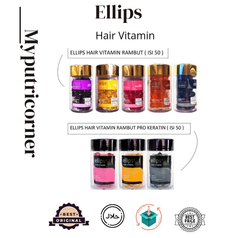 Jual ELLIPS Hair Vitamin (vitamin rambut) | Shopee Indonesia