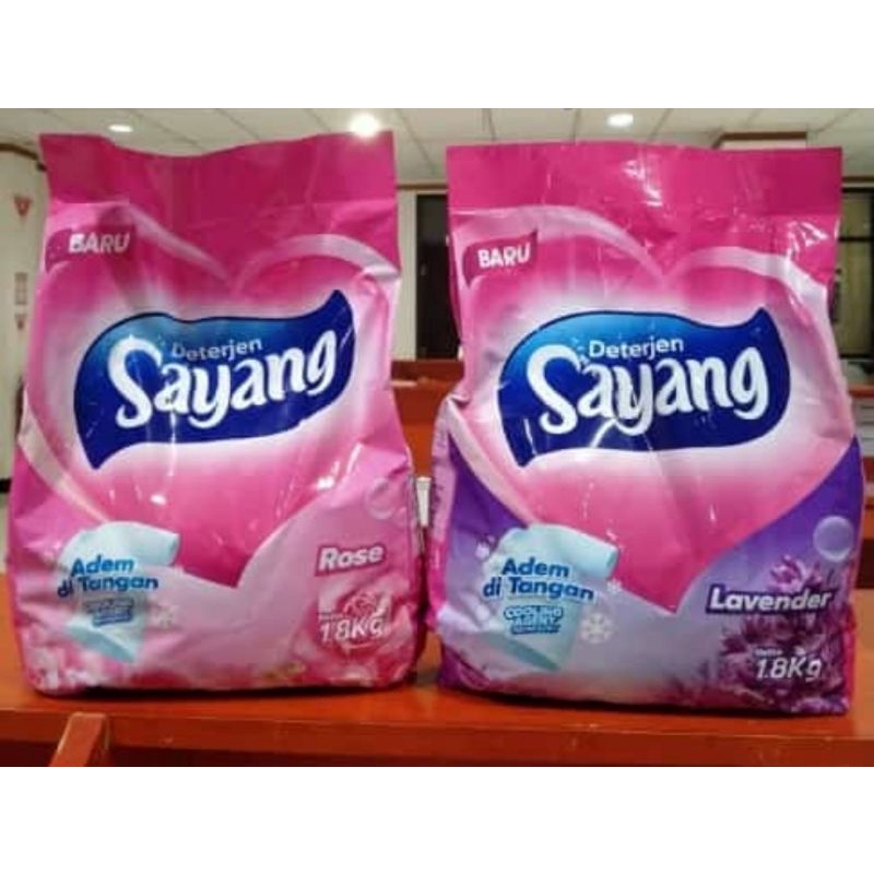 Jual Deterjen sayang sabun cuci baju bubuk 1,8kg | Shopee Indonesia