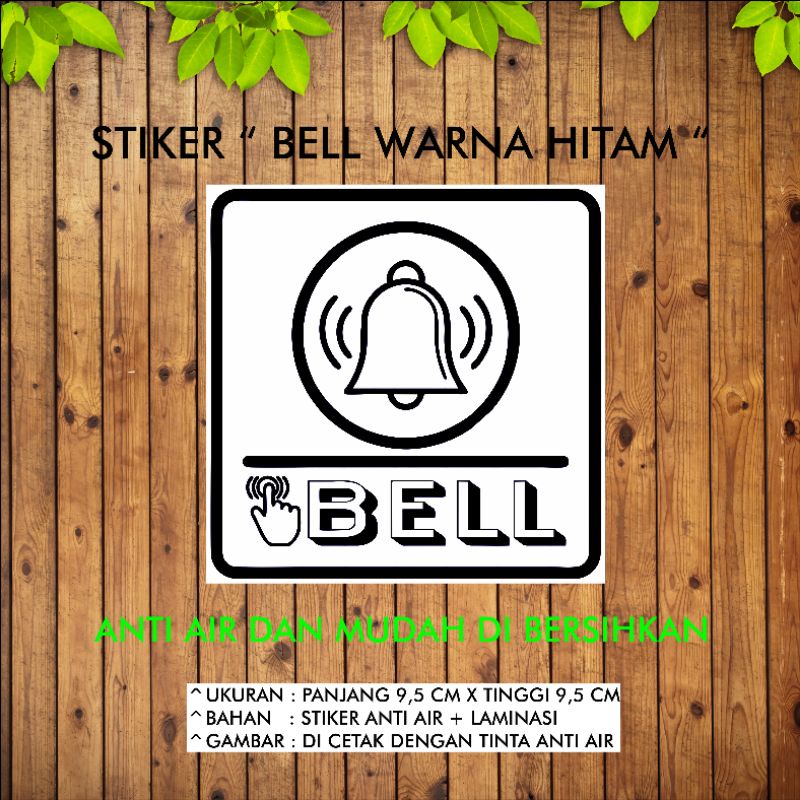 Jual Stiker Bell Rumah Stiker Tekan Bel Sticker Bell Silahkan Tekan Bel ...