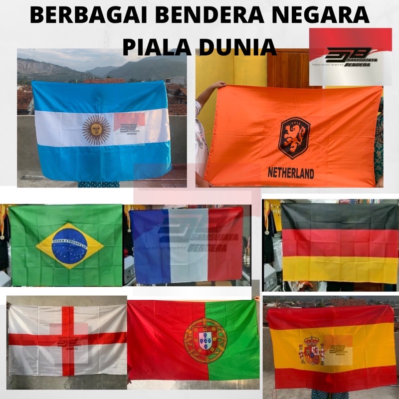 Jual BERBAGAI MACAM BENDERA NEGARA DUNIA UKURAN BESAR/bendera piala ...