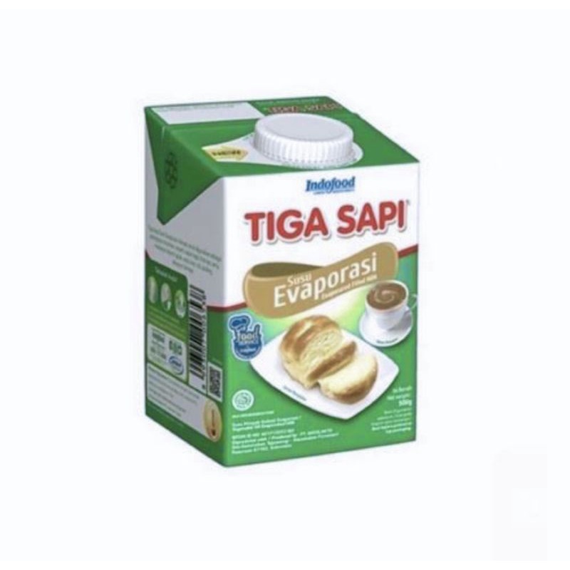 Jual susu evaporasi tiga sapi 500 gr/evaporated milk/susu cair | Shopee ...
