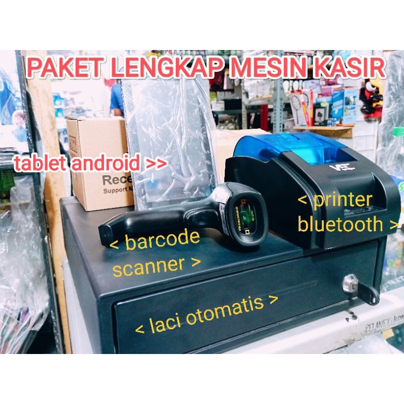 Jual Paket Mesin Kasir Tablet Lengkap plus barcode scanner wireless ...