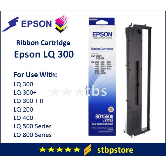 Jual Pita Refill Epson / Ribbon Cartridge LQ-300 LQ 300 LQ300+ LQ300+II ...