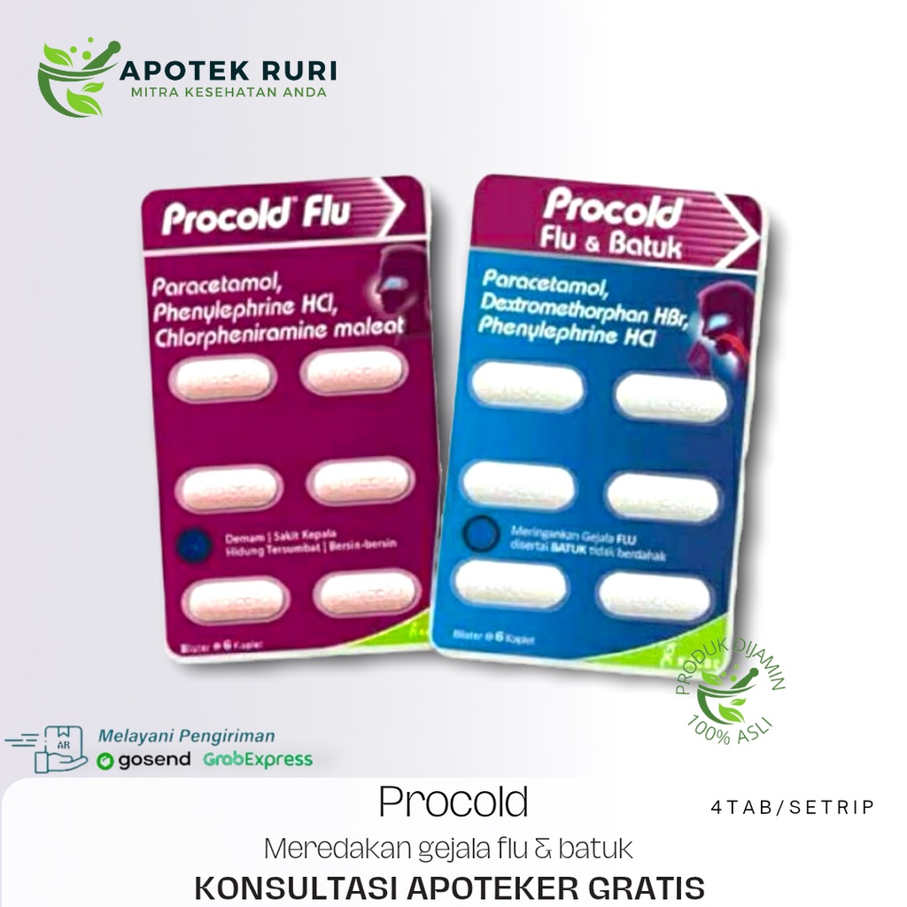 Jual PROCOLD 1 blister@6 kaplet | Shopee Indonesia