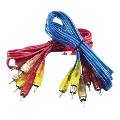 Jual KABEL RCA 3R - 3R TRANSPARAN 1,5M FULL/ KABEL 3 JACK RCA TO 3 JACK RCA 1,5M TRANSPARAN ...