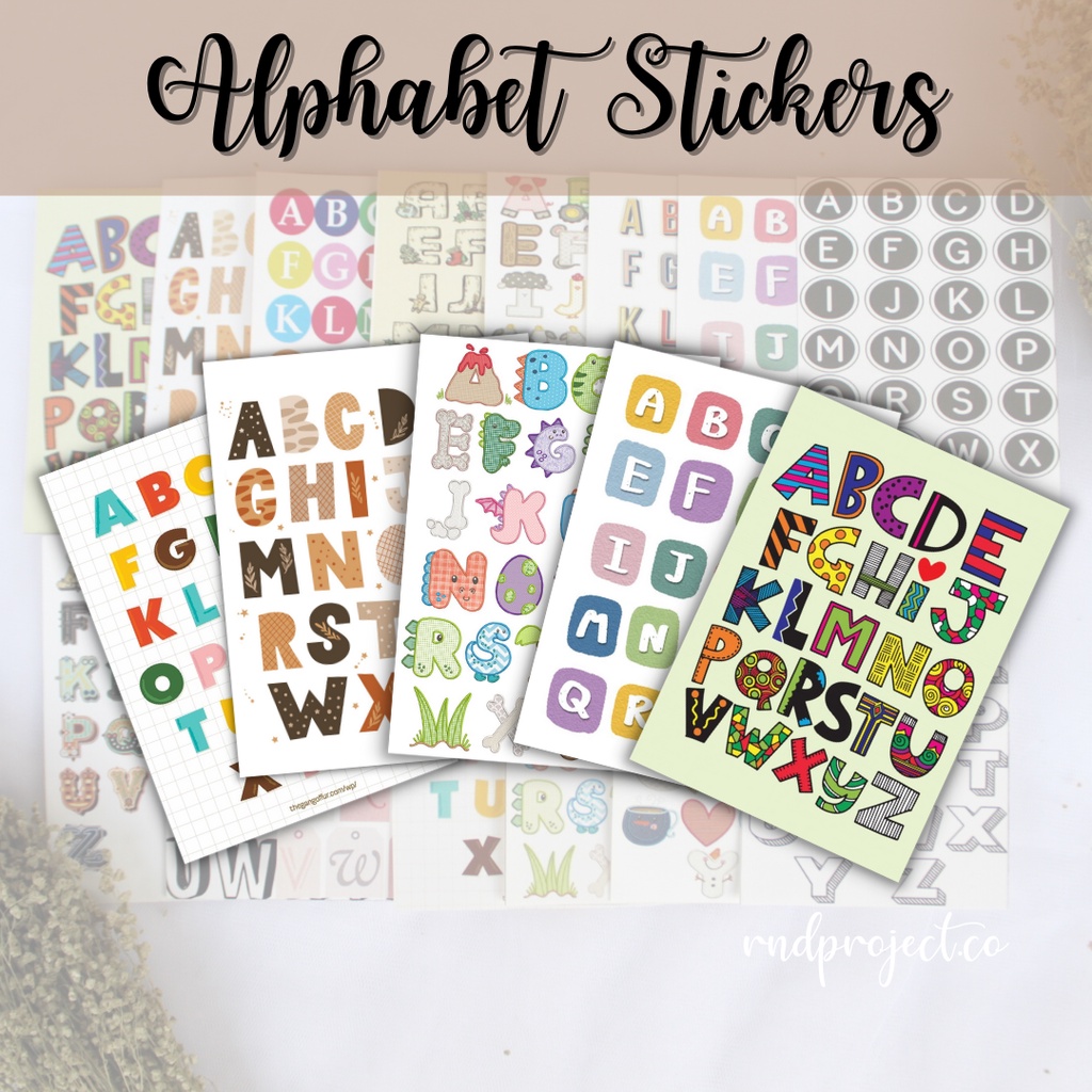 Jual STICKER ALPHABET AESTHETIC STIKER AESTHETIC VINTAGE STIKER TUMBLR ...