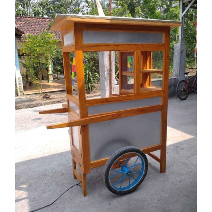 Jual Gerobak bakso roda 2 / gerobak bakso malang / gerobak bakwan kawi ...