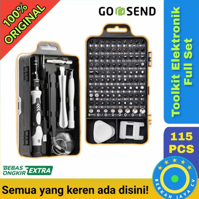 Jual OBENG HP FULL SET OBENG SERVICE KOMPUTER LAPTOP HP SERVIS 115 IN 1 ...