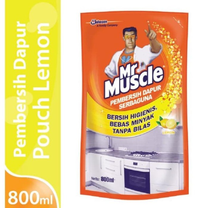 Jual Mr. Muscle Pembersih Dapur Serbaguna Lemon Refil 800ml | Shopee ...
