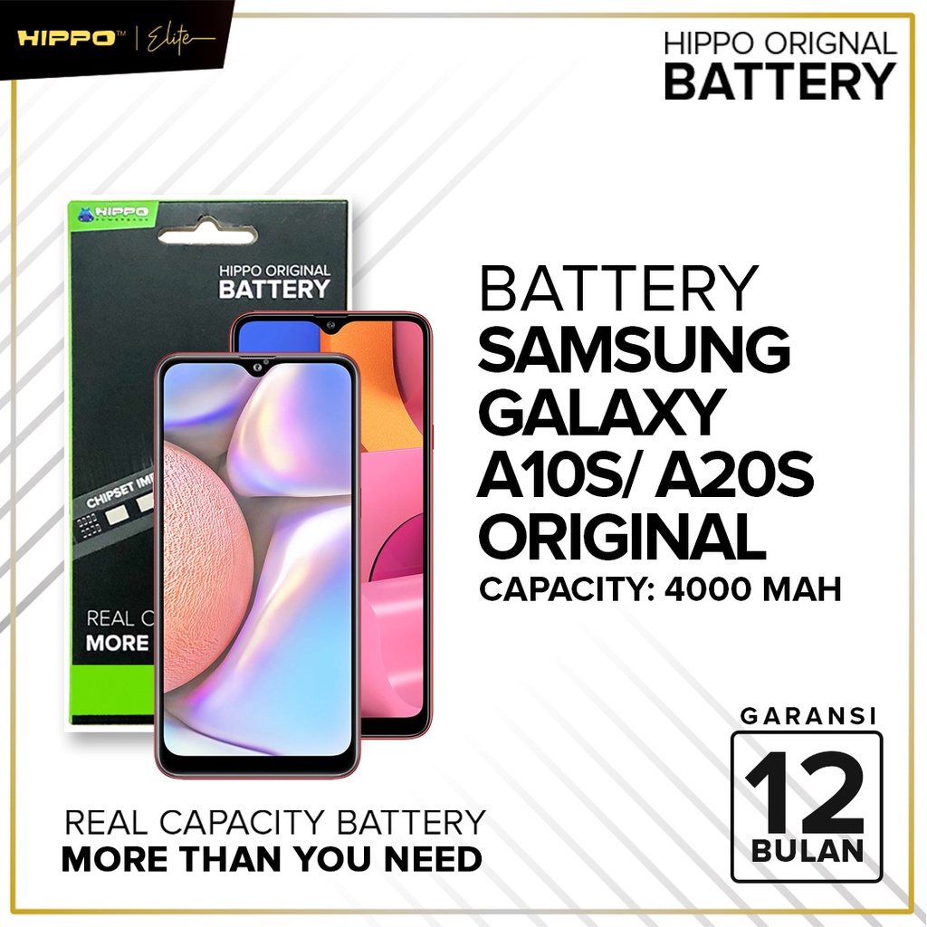 Jual Hippo Baterai Baterry 100% ORI Baterai Samsung Galaxy A10S/A20S 4000mAh Original Batere ...