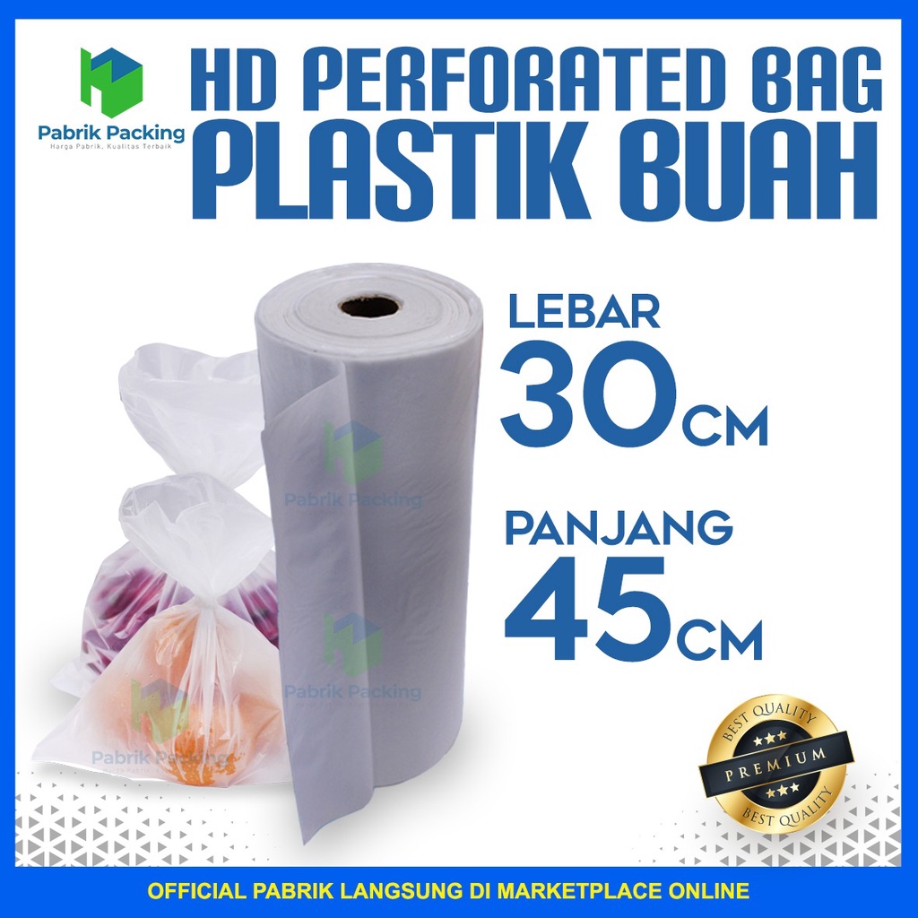 Jual Plastik HD Roll / Plastik Buah dan Sayur / Plastik Fotocopy 30 x ...