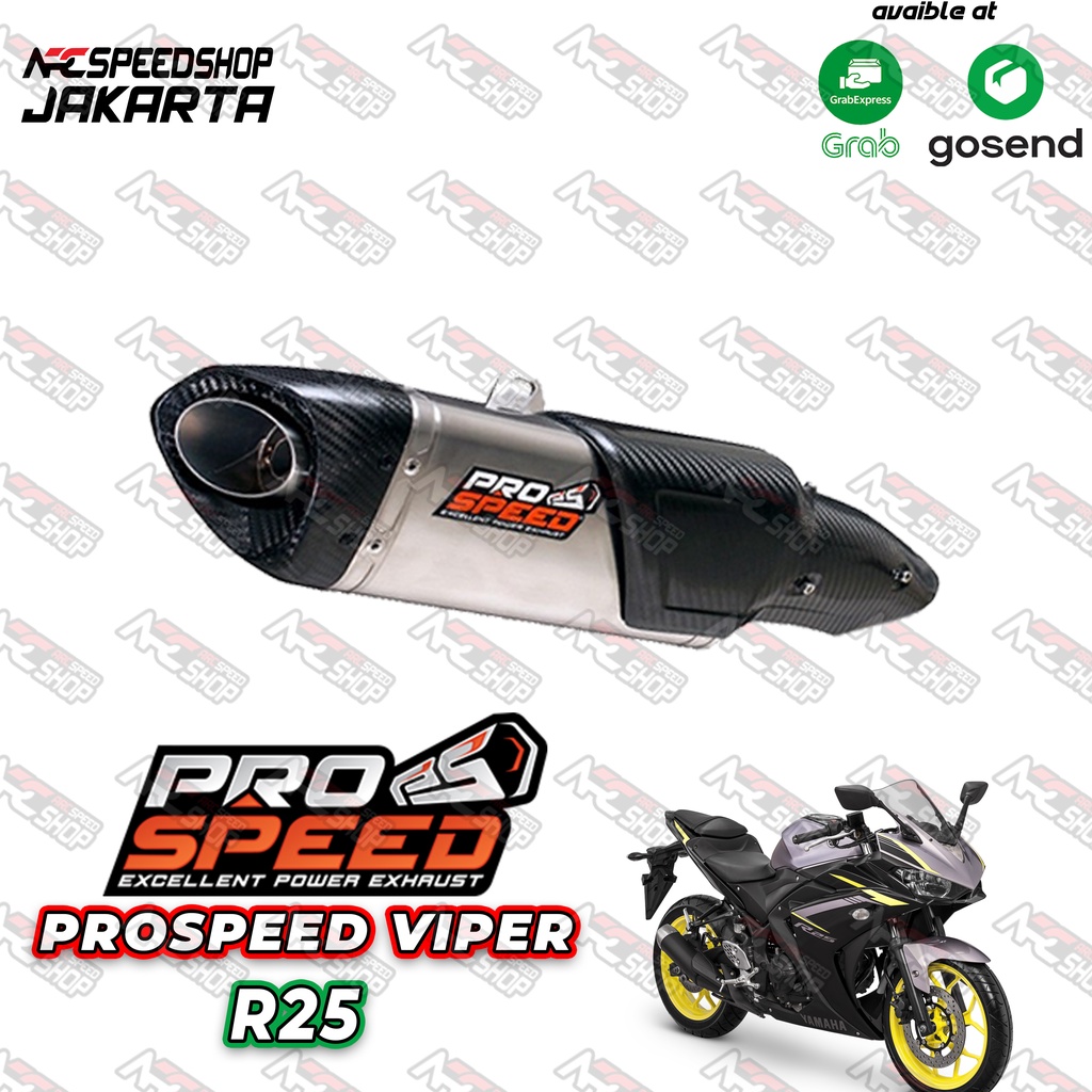 Jual Knalpot Prospeed Viper Series Yamaha R25 & MT25 Fullsystem ...