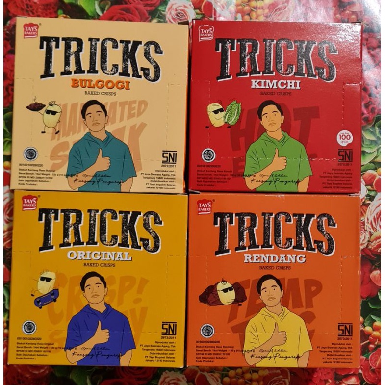 Jual TRICKS | biskuit kentang aneka rasa 1000 [ box 10x12g ] | Shopee ...