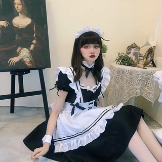 Jual Haruka Set Dress Japanese Kawaii Maid Costume Cosplay Lolita ...