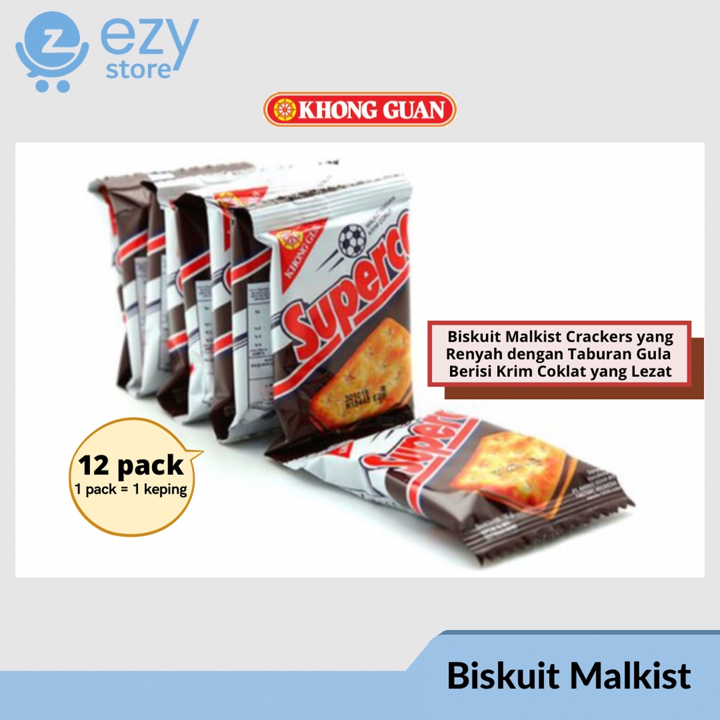 Jual Khong Guan Superco 12 gram x 10 Renceng / Biskuit Malkist ...