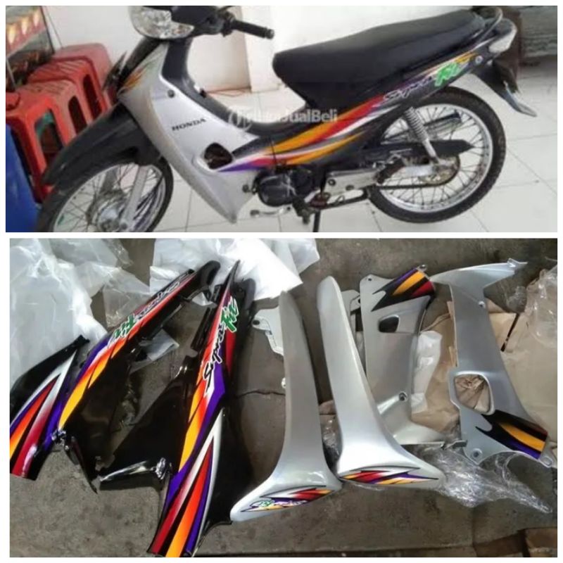 Jual full set body halus dan kasar supra fit lama hitam silver plus ...