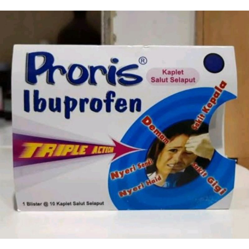 Jual Proris tablet strip@10 tablet (untuk demam,pusing,nyeri) | Shopee ...