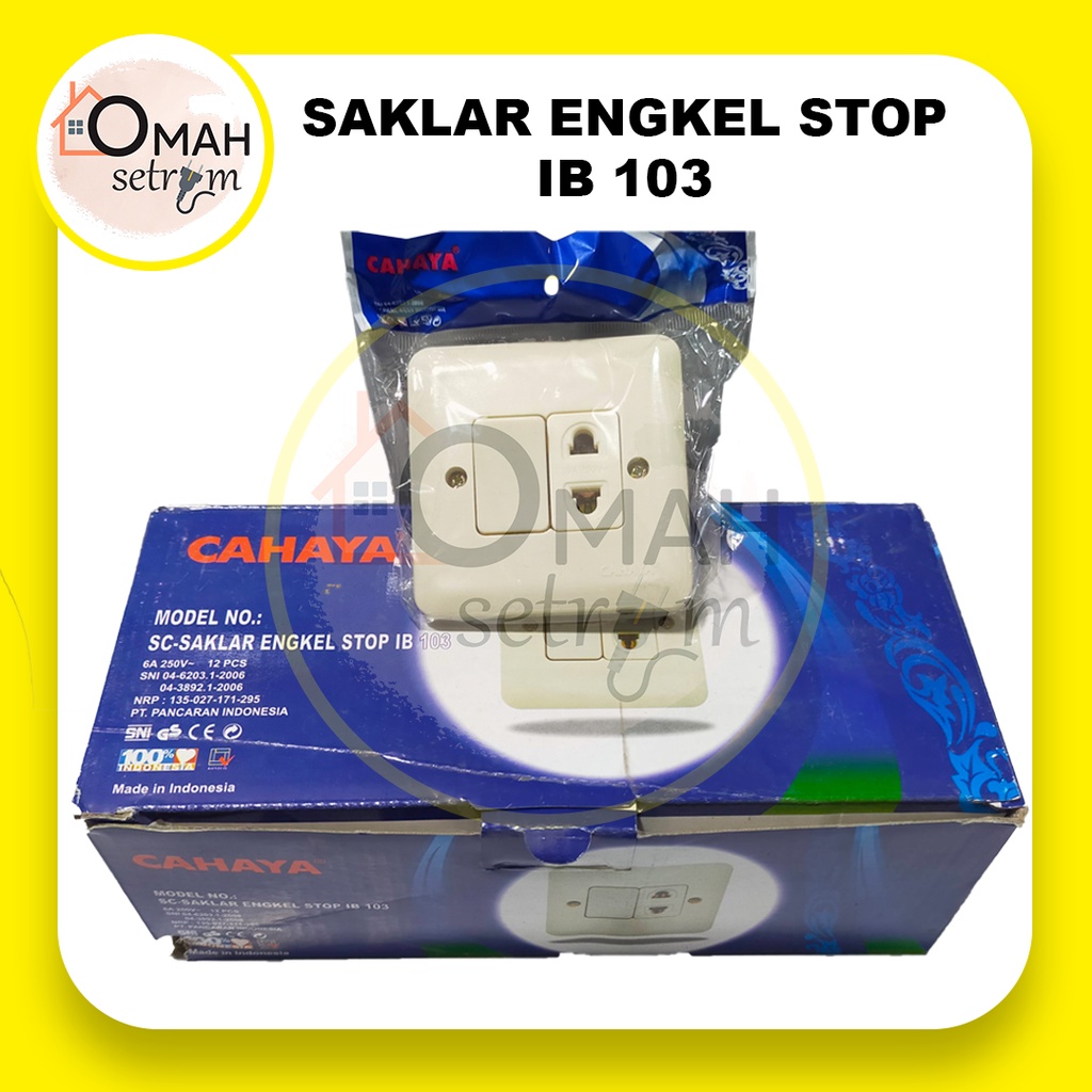 Jual Saklar Lampu IB Sekakel Lampu Inbow Switch Lamp Engkel Stop Kontak Model Broco Merk Cahaya ...