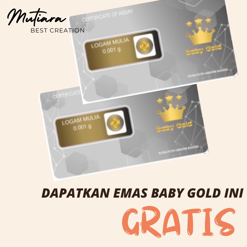 Jual Baby Gold Emas Mini Gold Logam Mulia 0.001 Gram Bersertifikat ...