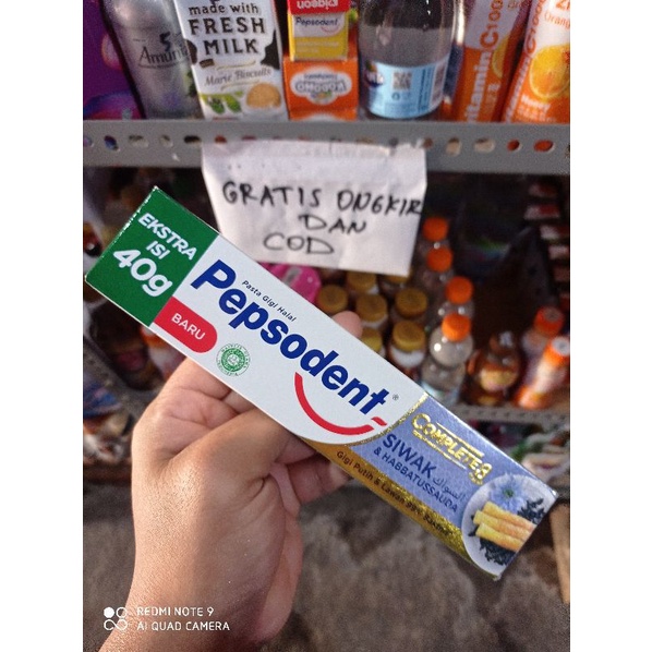 Jual Pepsodent pasta gigi complete 8 siwak & habbatussauda 190gr ...