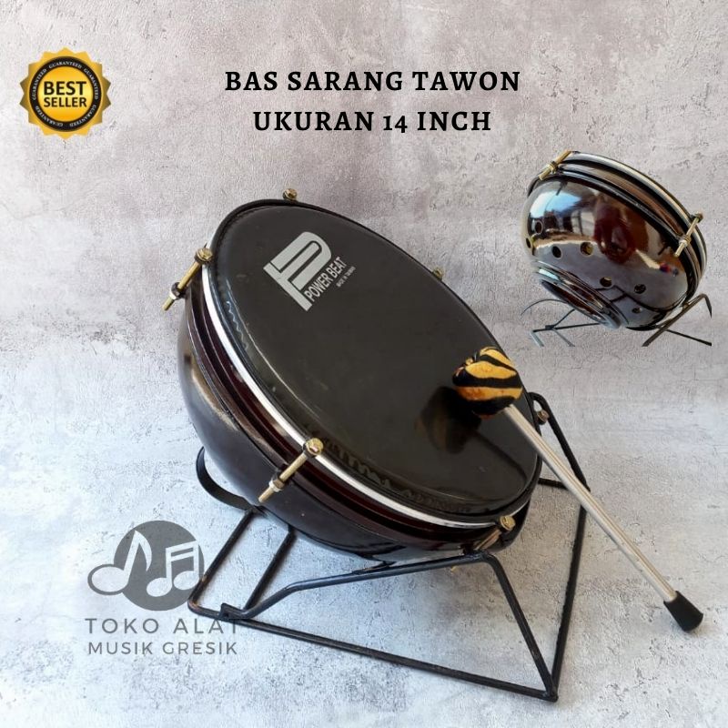 Jual Bass Hadroh Sarang Tawon ukuran 14 inch Bas Rebana Banjari ...