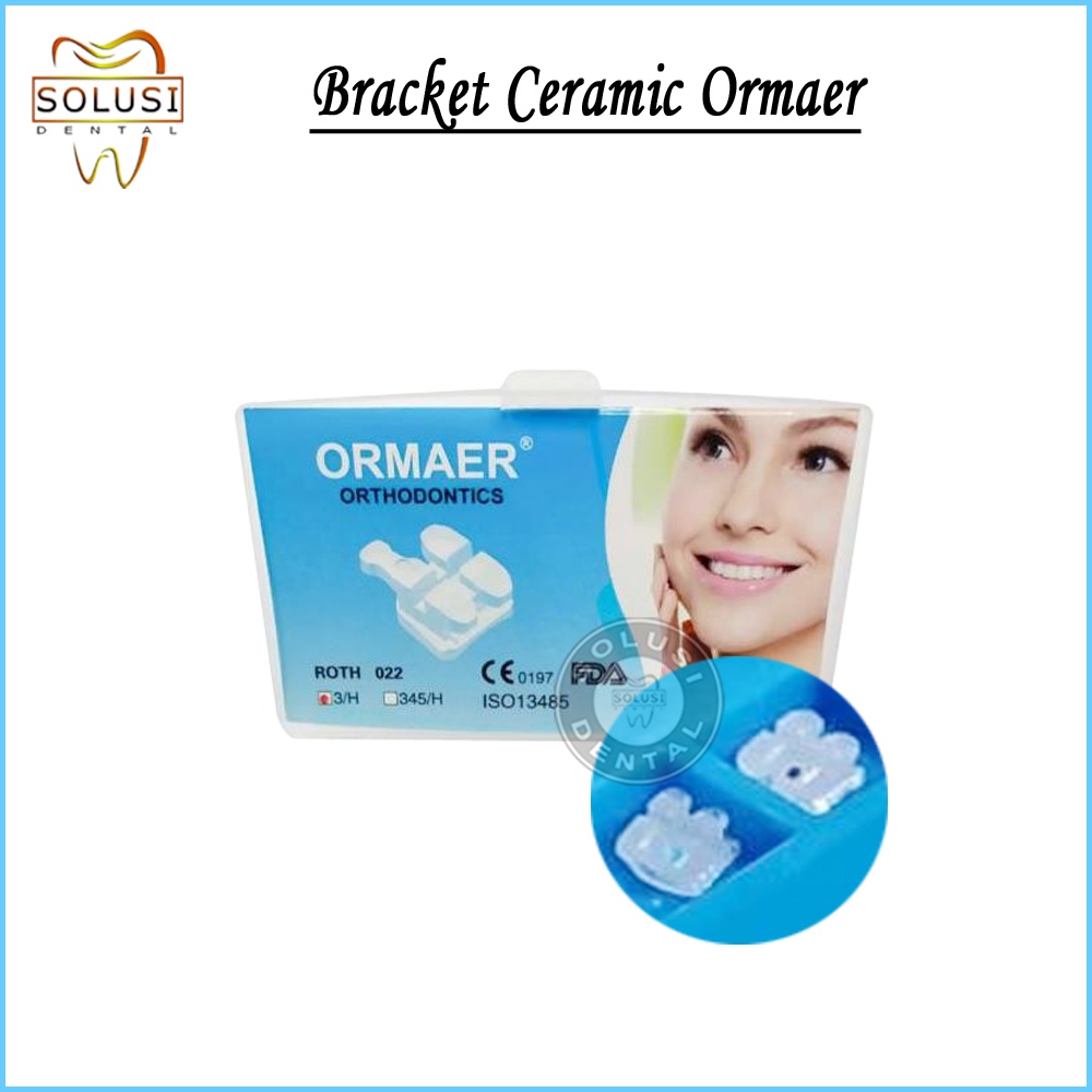 Jual Bracket Gigi Ceramic Transparan Ormaer 022 Roth/ Bracket behel ...