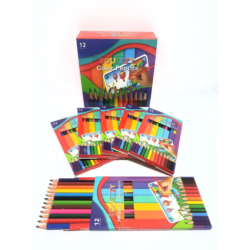 Jual Harga Grosir (per kotak isi 12 Packs) Pensil Warna Color Pencil ...