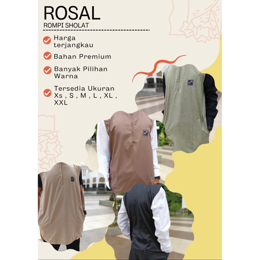 Jual Rompi Sholat / Rosal Premium / Rosal Murah / Rompi Sholat Pria ...