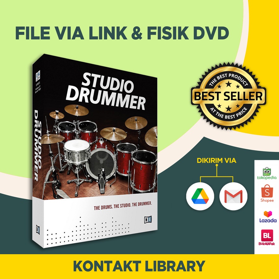 Jual Plugin VST Native Instruments Studio Drummer KONTAKT Library ...