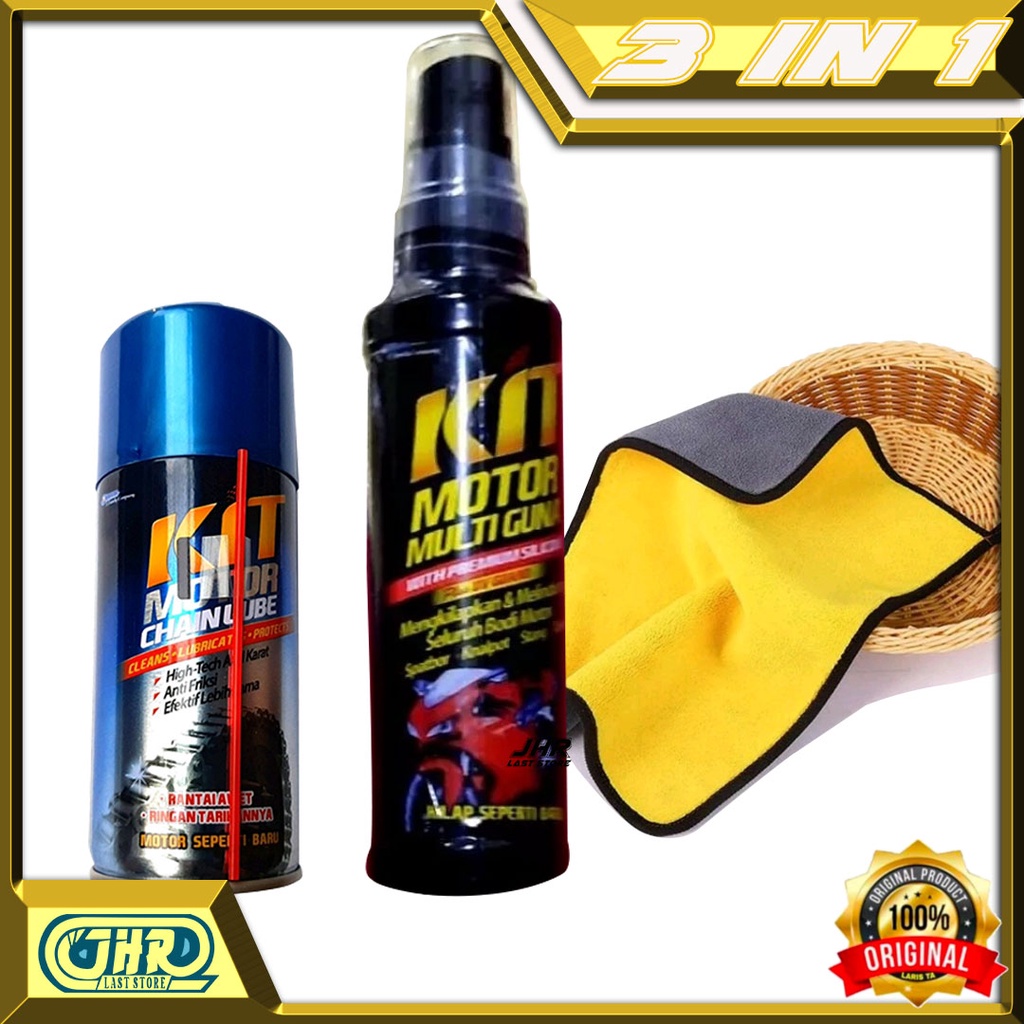 Jual kit motor multiguna pengkilat bodi 100ml/kit pelumas rantai motor ...