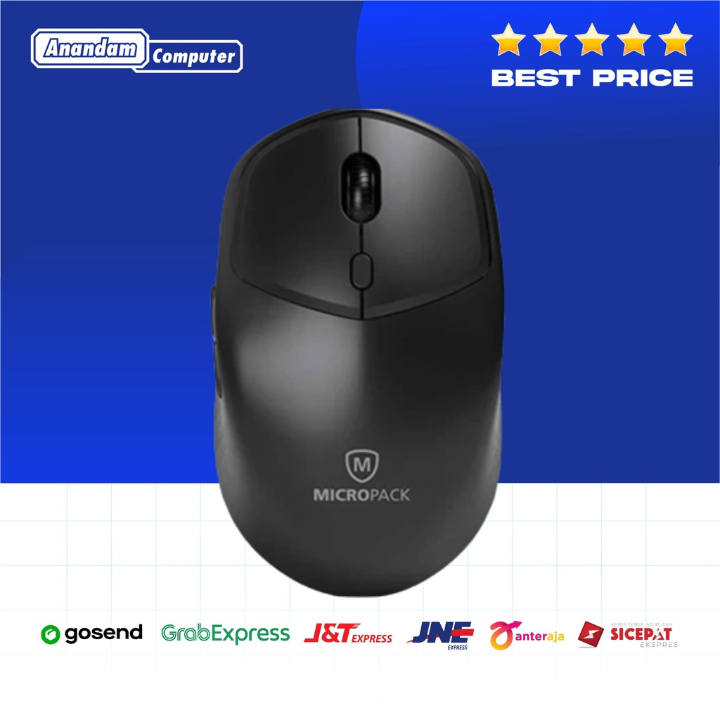 Jual Micropack MP-746W Dual Mouse Wireless Bluetooth Black | Shopee Indonesia