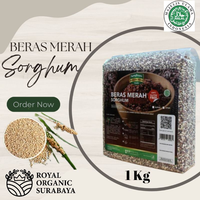 Jual Beras Merah Sorghum 1kg Sorghum Foods | Shopee Indonesia