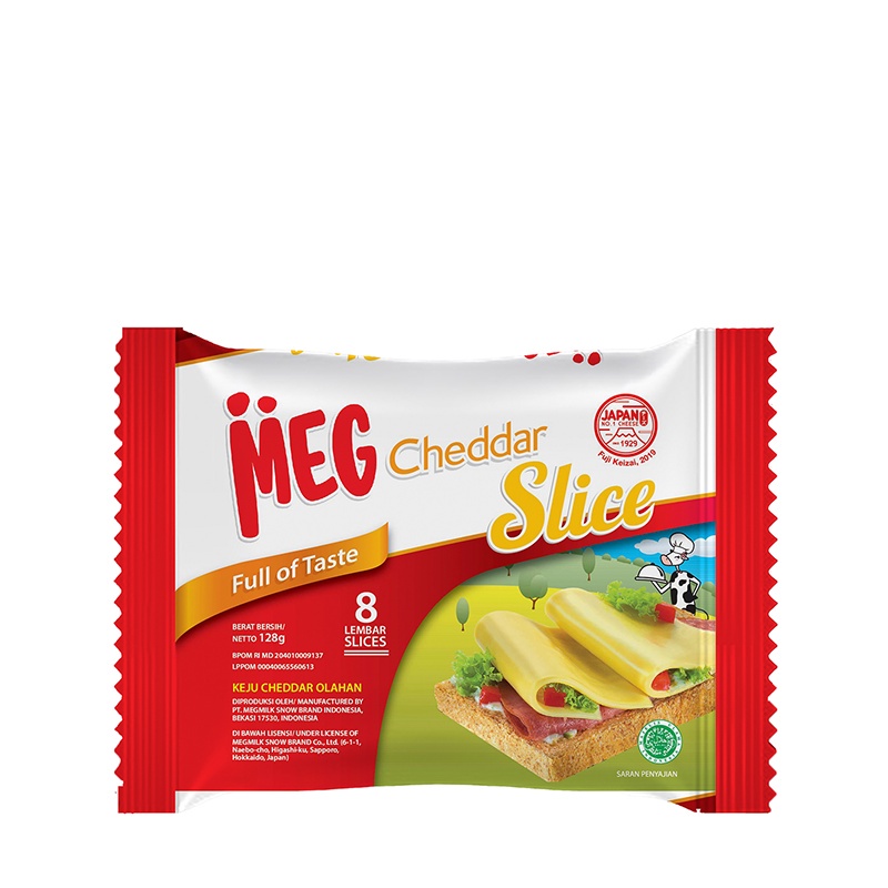 Jual [Surabaya]-MEG Keju Cheddar Slice 8 Lembar 128 gr-[EXPIRY DATE:11 ...