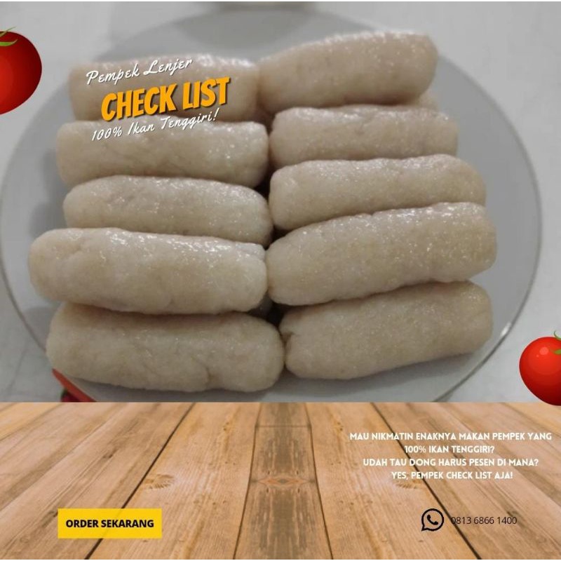 Jual Pempek Lenjer Kecil Ikan Tenggiri | Shopee Indonesia