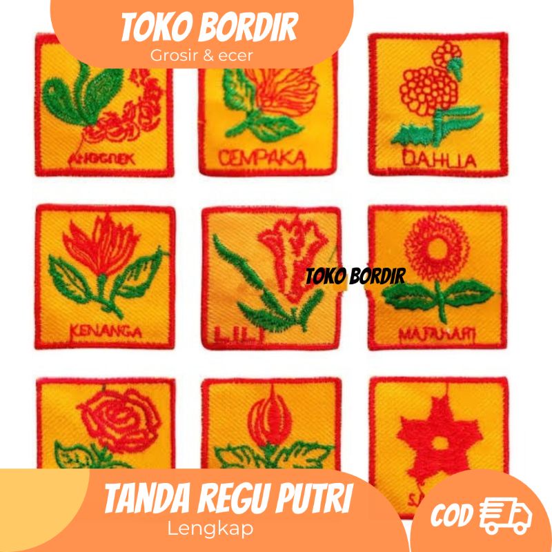 Jual Tanda regu Pramuka putri / Bunga ( lengkap ) | Shopee Indonesia