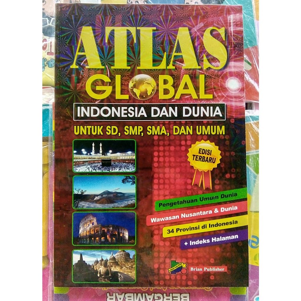 Jual BUKU ATLAS INDONESIA DAN DUNIA Untuk SD SMP SMA Dan Umum UKURAN ...