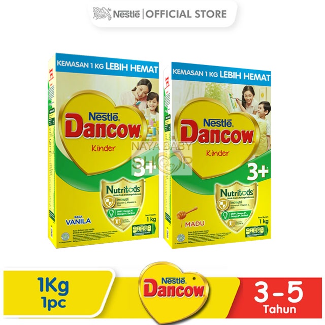 Jual Nestle DANCOW 3 plus Imunutri Susu Pertumbuhan 3-5 Tahun 1000 gr ...