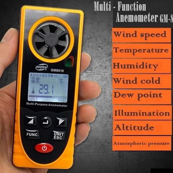 Jual Alat Ukur Benetech Gm8910 Environment Tester 8 In 1 Anemometer ...