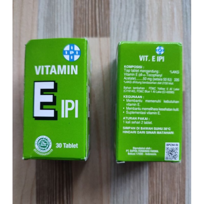 Jual Vitamin E IPI isi 30 tablet | Shopee Indonesia