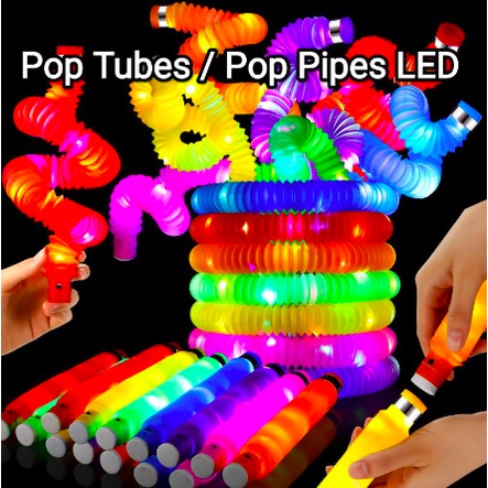 Jual Mainan Viral Light POP /Mainan Selang Tarik Lampu/ light up pop ...