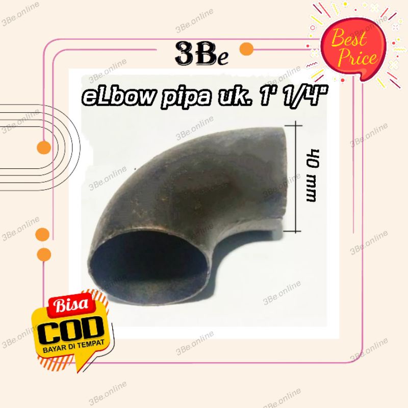 Jual Elbow besi pipa las uk 1 1/4 inch elbo Lbow keni knee pipa las ...