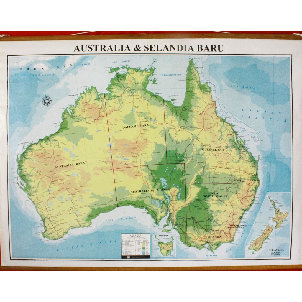 Jual Peta Benua Australia dan Selandia baru peta dinding | Shopee Indonesia