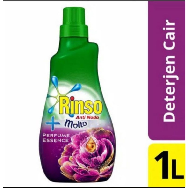 Jual RINSO MOLTO DETERJEN CAIR PERFUME ESSENCE BOTOL 1 LITER | Shopee ...