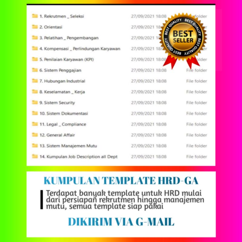 Jual kumpulan Template HRD-GA siap pakai | Shopee Indonesia