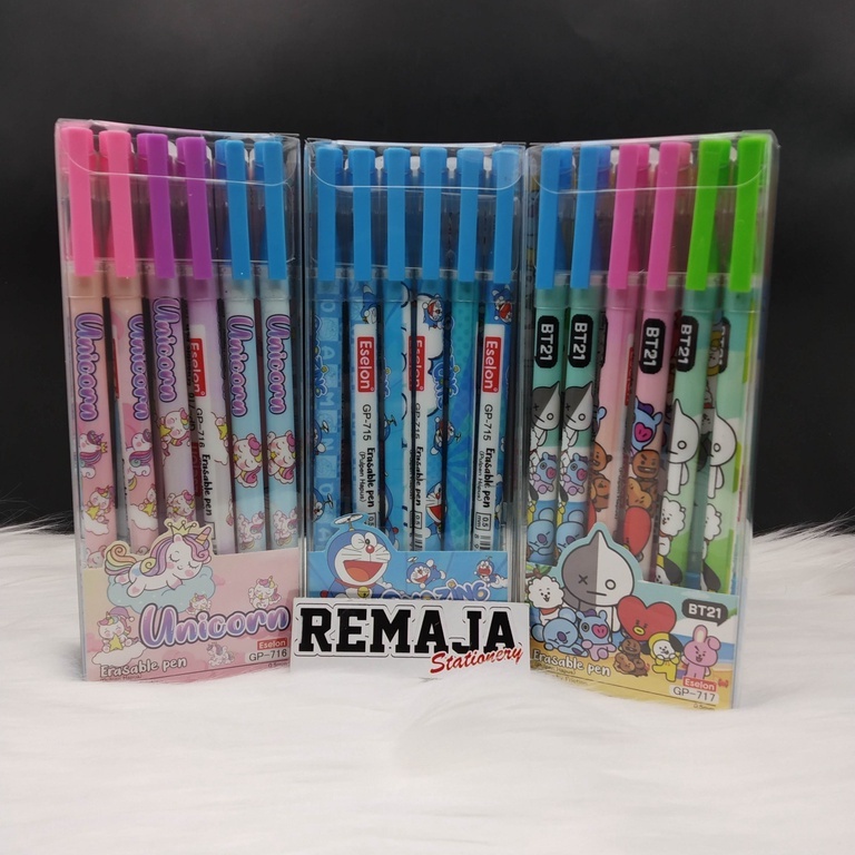 Jual Bolpoin / Pen Gel Eselon Erasable Pen ( Bisa dihapus ) Karakter ...