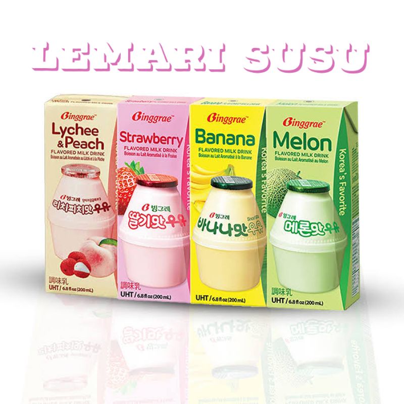 Jual Binggrae milk/binggrae banana milk/binggrae strawberry milk ...