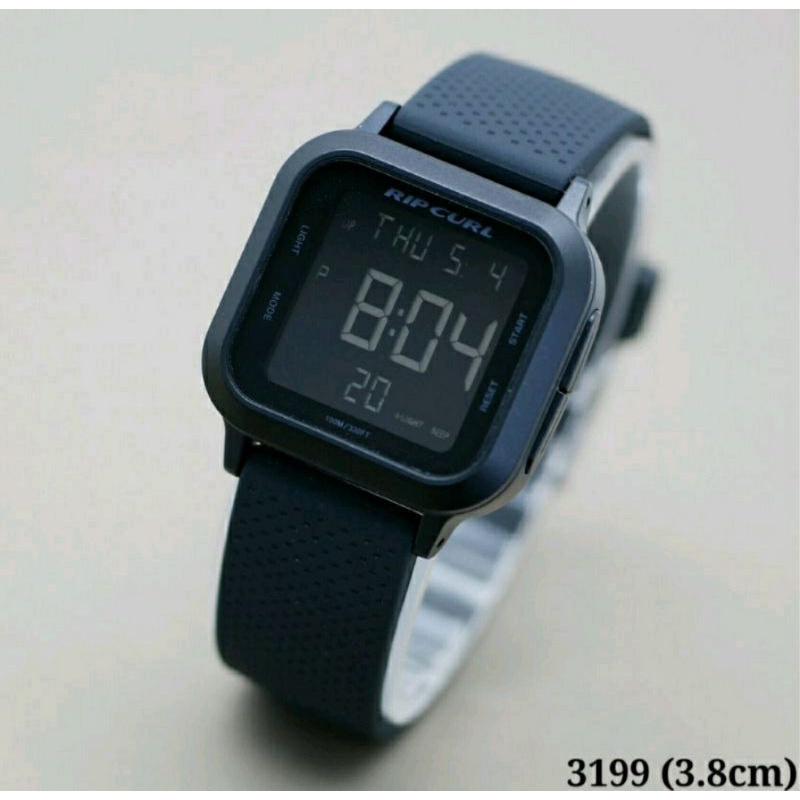 Jual Jam Tangan RIPCURL RUBBER Digital Time ( HITAM ) | Shopee Indonesia